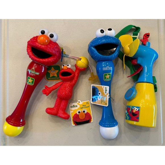 Sesame Street | Toys | Sesame Street Bundle 2 Bubble Wands And Elmo ...
